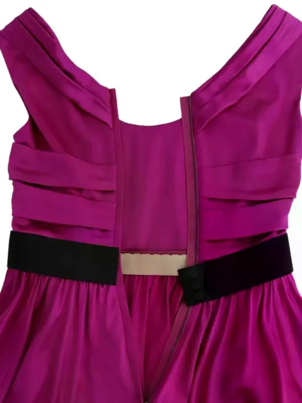 Dolce & Gabbana Sleeveless Maxi Dress With Contrast Belt