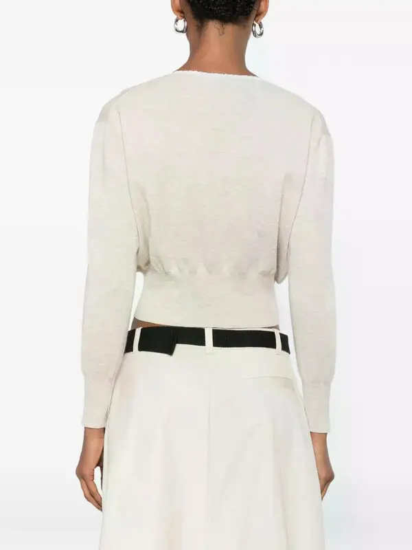 Miu Miu Lace-trim Cropped Cardigan