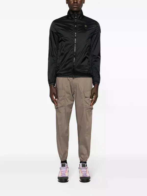 BLAUER. Marley High-neck Zip-up Jacket With Logo Patch