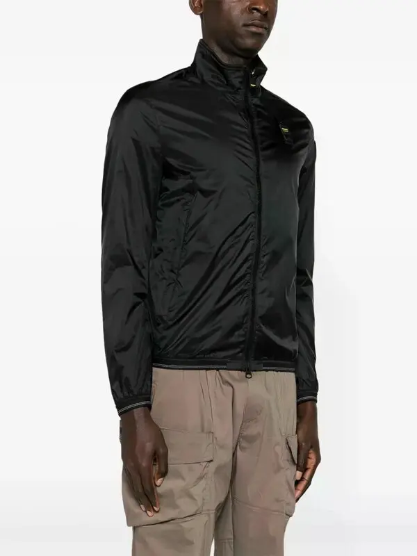 BLAUER. Marley High-neck Zip-up Jacket With Logo Patch