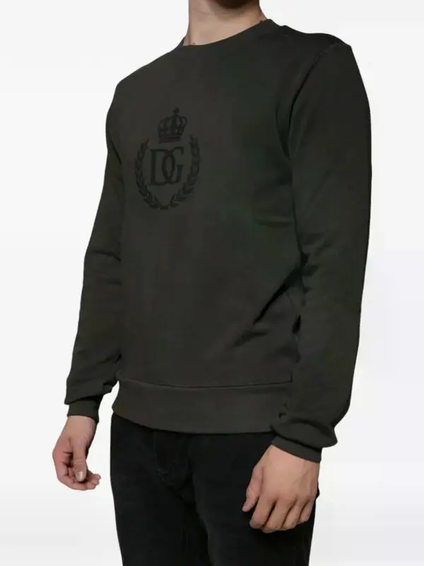 Dolce & Gabbana Dg Crown Embroidered Crewneck Sweatshirt