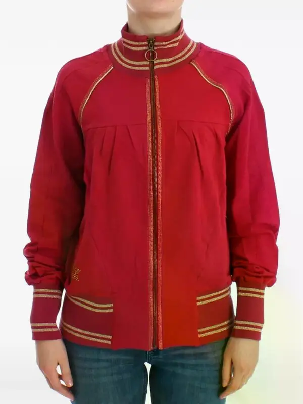 John Galliano Logo Zip-up Cardigan