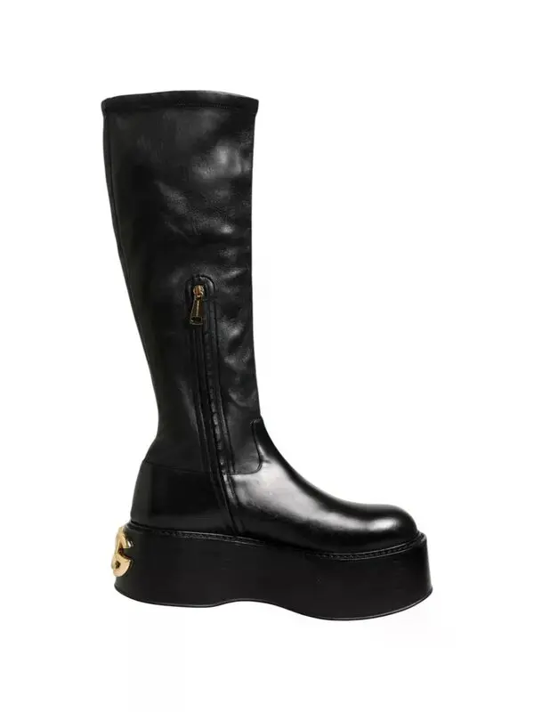Dolce & Gabbana Leather Platform Boots