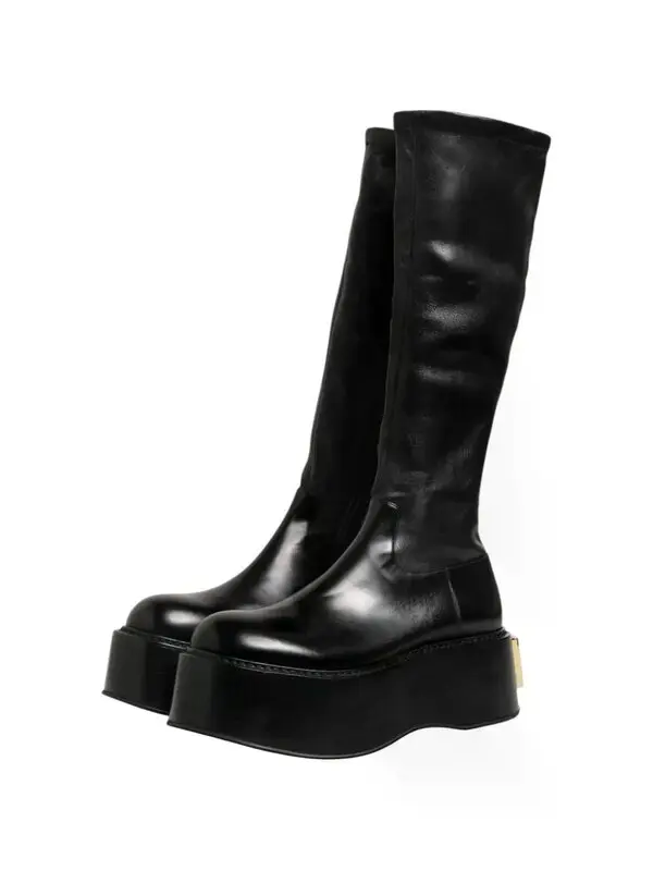 Dolce & Gabbana Leather Platform Boots