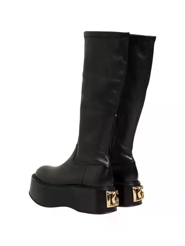 Dolce & Gabbana Leather Platform Boots