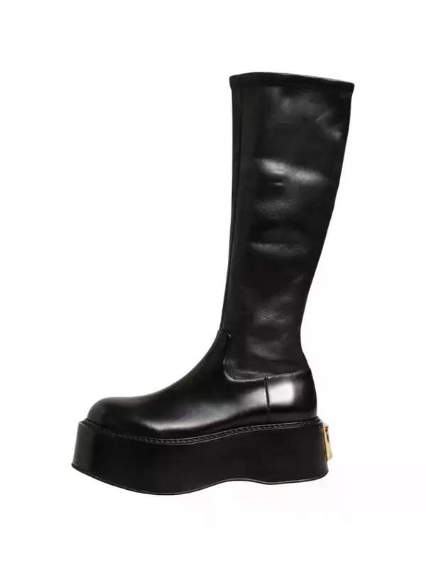 Dolce & Gabbana Leather Platform Boots