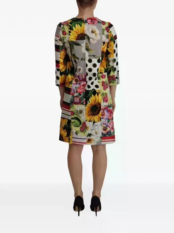 Dolce & Gabbana Patchwork Floral Print Mini Dress