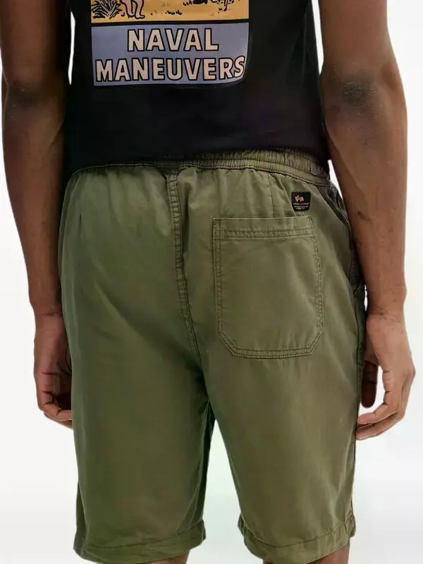 Alpha Industries Drawstring Waist Logo Patch Shorts
