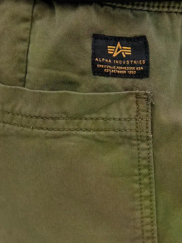 Alpha Industries Drawstring Waist Logo Patch Shorts