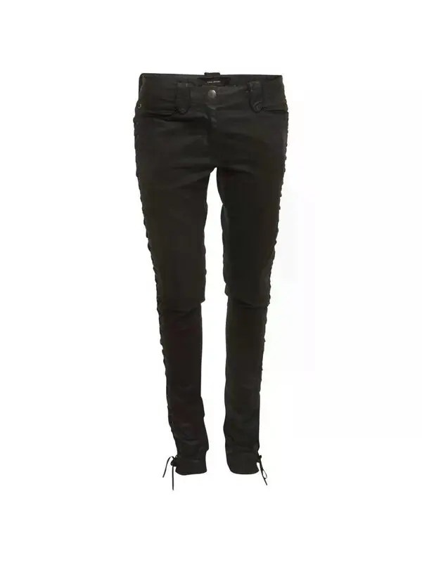 Isabel Marant Étoile Lace-up Coated Skinny Jeans