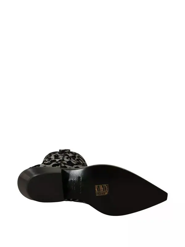 Dolce & Gabbana Leopard-print Glitter-embellished Boots