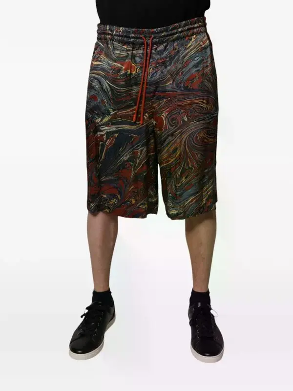 Dolce & Gabbana Marble Print Track Shorts