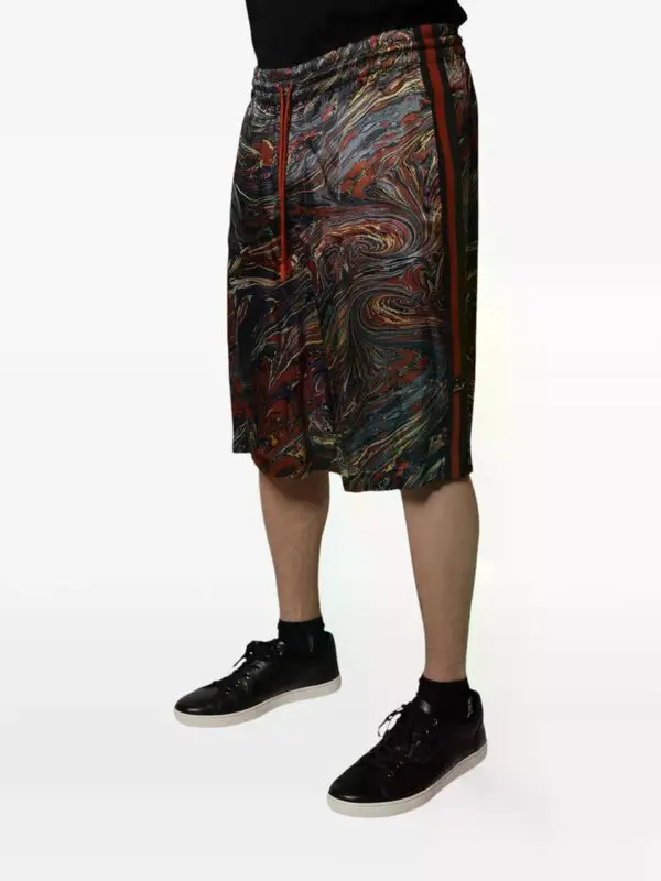 Dolce & Gabbana Marble Print Track Shorts