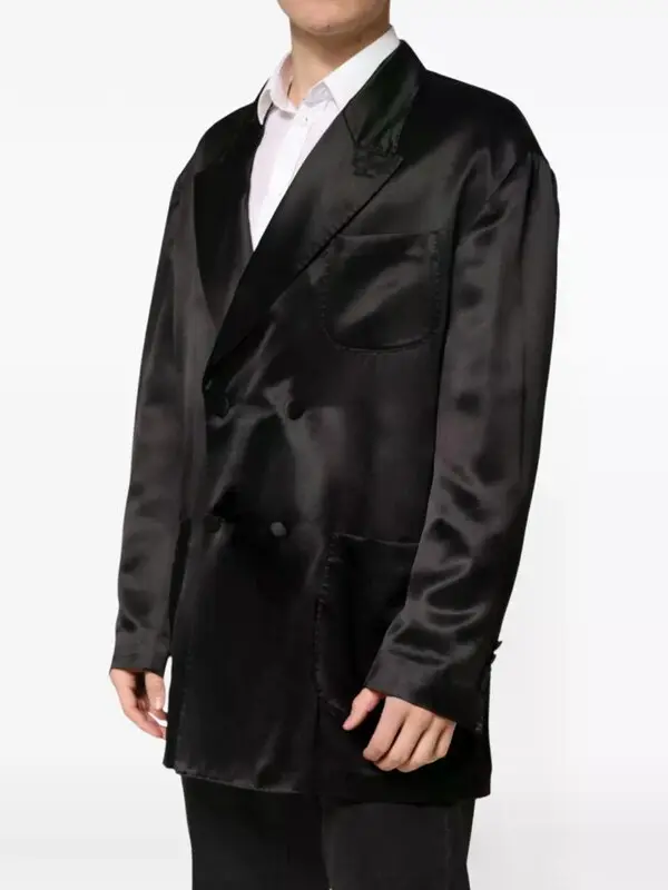 Dolce & Gabbana Double-breasted Silk Blazer