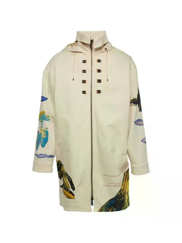 Valentino Garavani Graphic Print Hooded Jacket
