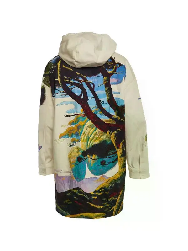 Valentino Garavani Graphic Print Hooded Jacket