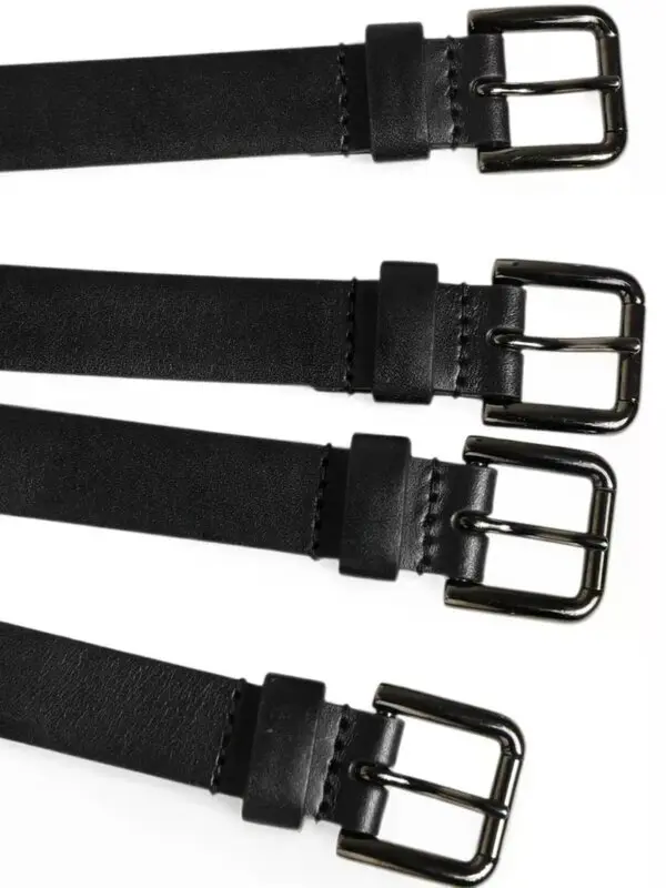 Dolce & Gabbana Multi-buckle Leather Belt