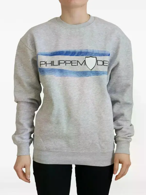 Philippe Model Logo Print Crewneck Sweatshirt