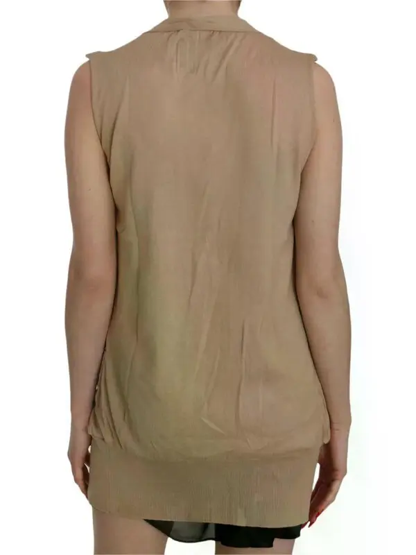PINK MEMORIES Sleeveless Draped Cardigan
