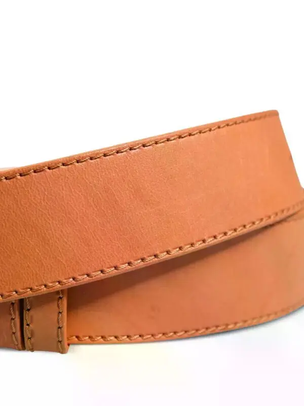 Gianfranco Ferre Hexagon Buckle Leather Belt