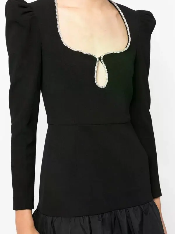 Rebecca Vallance Katie" Long-sleeve Embellished Minidress