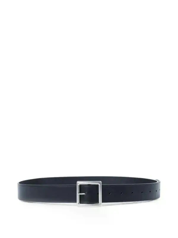 ANN DEMEULEMEESTER Buckle-fastening Leather Belt - Black