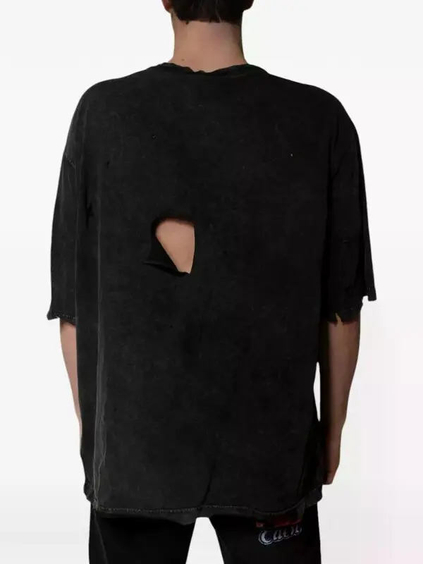 Dolce & Gabbana Stud-embellished Distressed T-shirt
