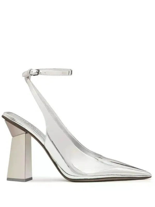 Valentino Garavani One Stud Hyper Pumps In Mirror-effect Calfskin 105mm