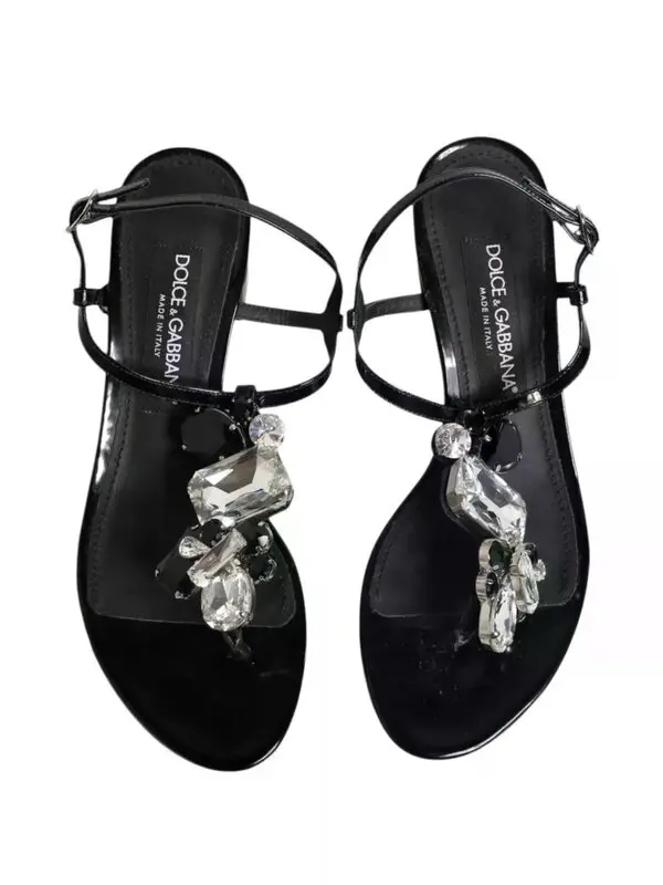 Dolce & Gabbana Crystal-embellished Ankle Strap Sandals