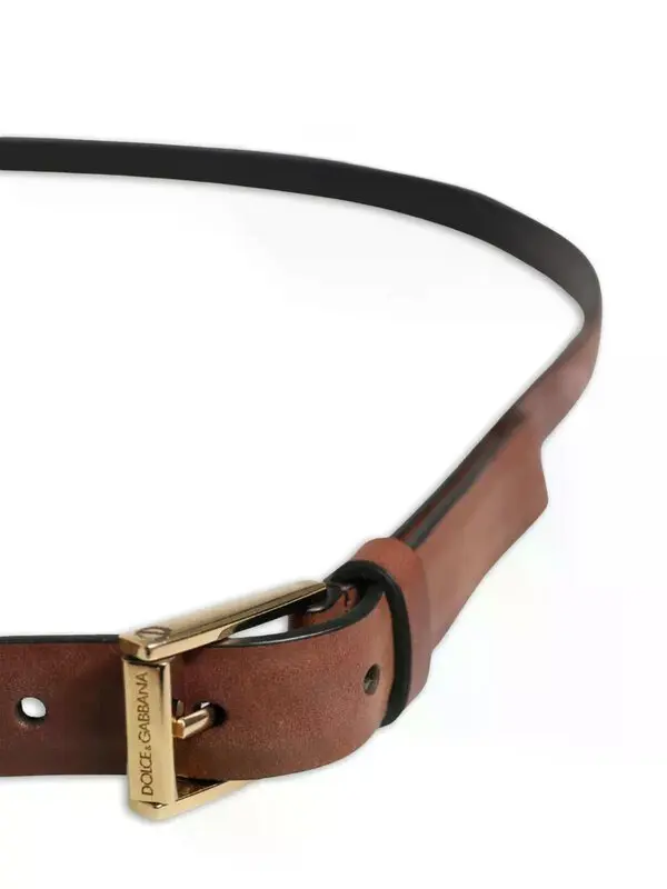 Dolce & Gabbana Logo-engraved Buckle Belt