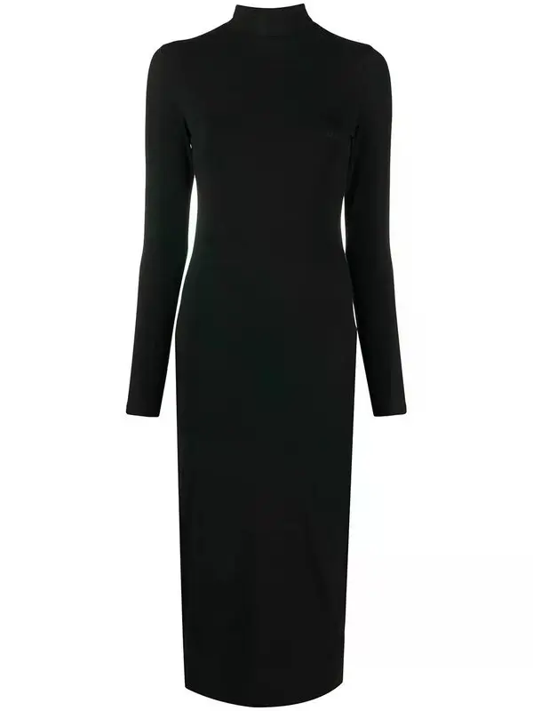 Balenciaga Long Sleeve Turtleneck Dress