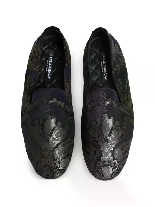 Dolce & Gabbana Floral Jacquard Loafers