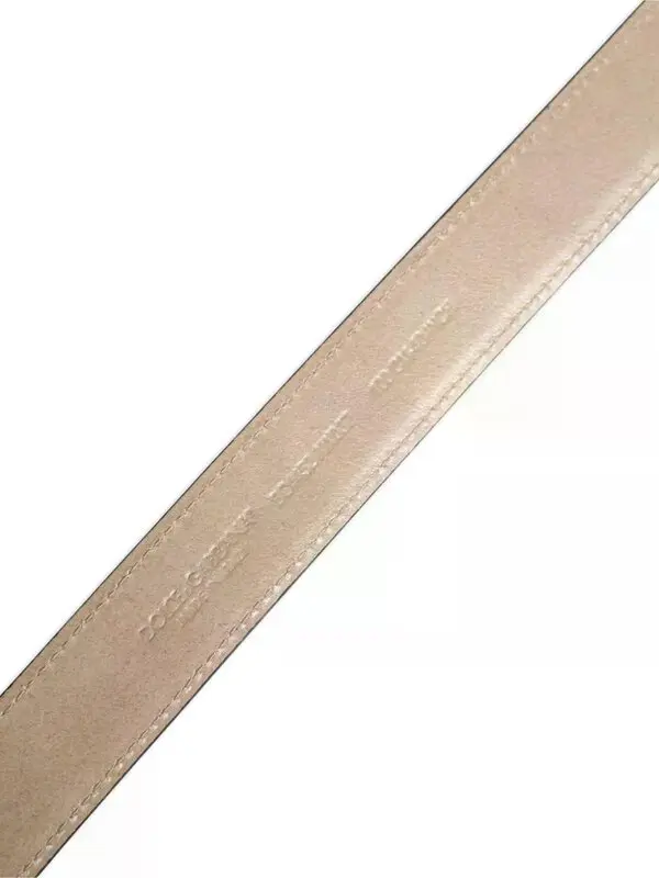 Dolce & Gabbana Woven Panel Leather Trim Belt