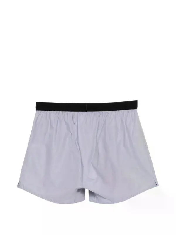 TOM FORD Logo-waistband Boxer Shorts - Blue