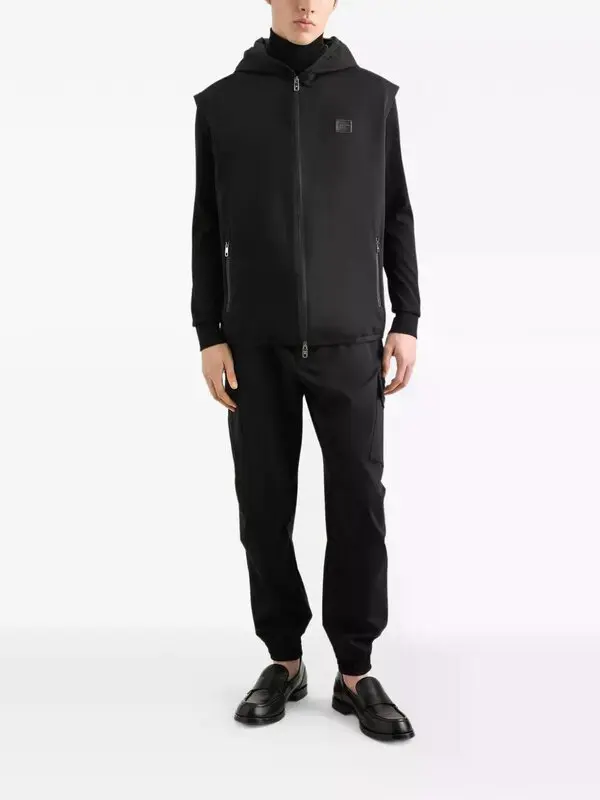 Dolce & Gabbana Technical Fabric Vest With Hood