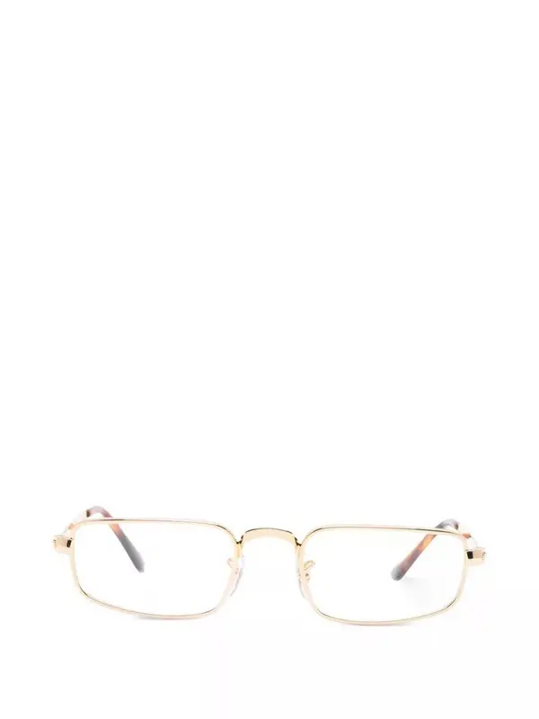 Ray-ban Rectangle-frame Glasses - Gold