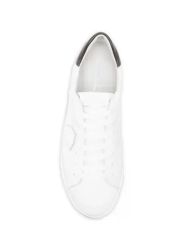 Philippe Model Temple Logo-patch Leather Sneakers