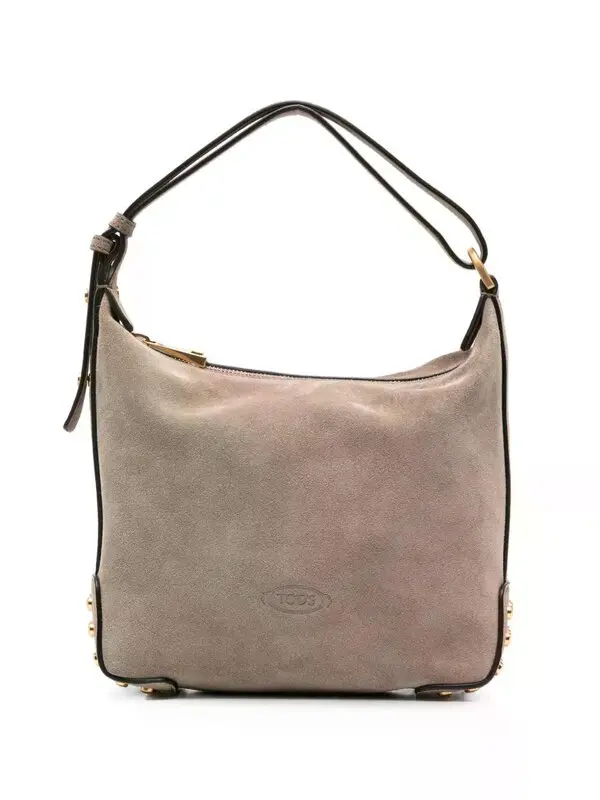 TOD'S Mini Studded Embellished Tote Bag - Neutrals