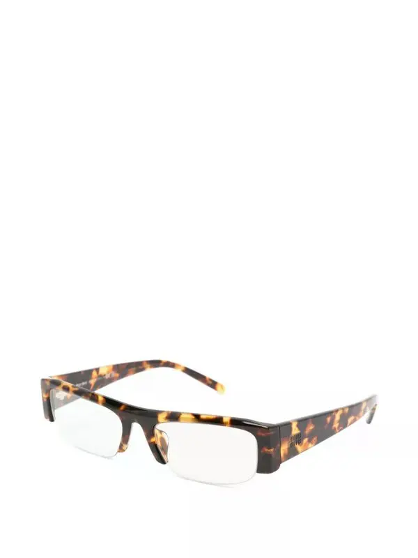 Miu Miu Rectangle Frame Glasses