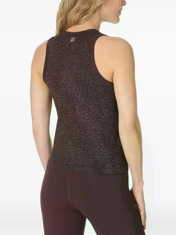 Sweaty Betty Leopard-print Racerback Tank Top
