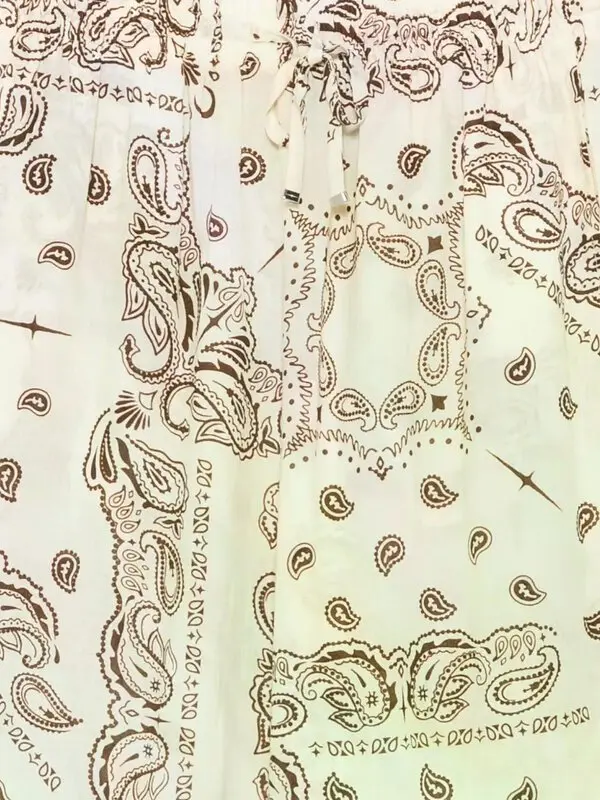 VENUJA Paisley Print Wide Leg Trousers