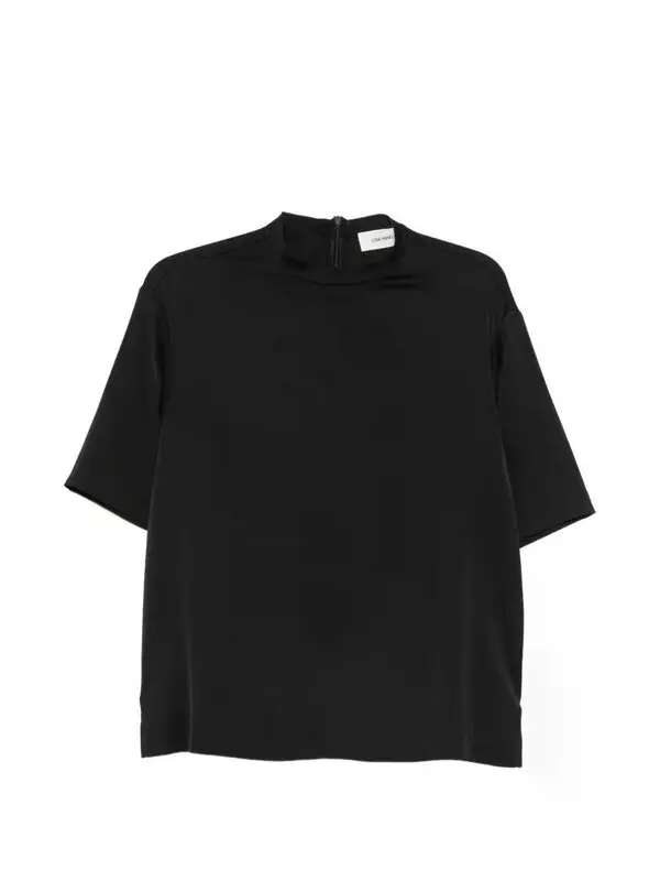 LISA YANG High-neck Short-sleeve T-shirt