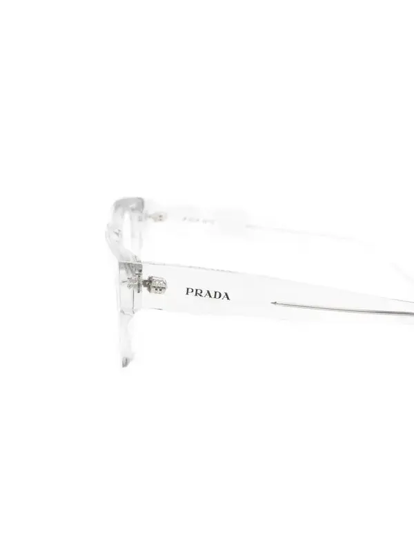 Prada Rectangle Frame Glasses - White