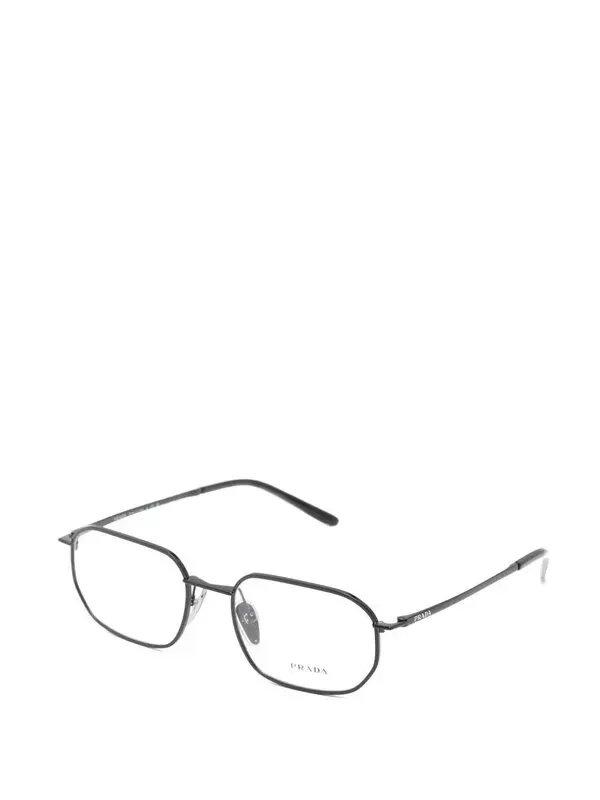 Prada Geometric-frame Glasses - Black