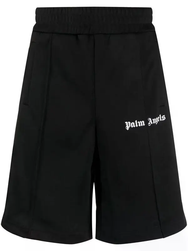 Palm Angels Logo Print Track Shorts