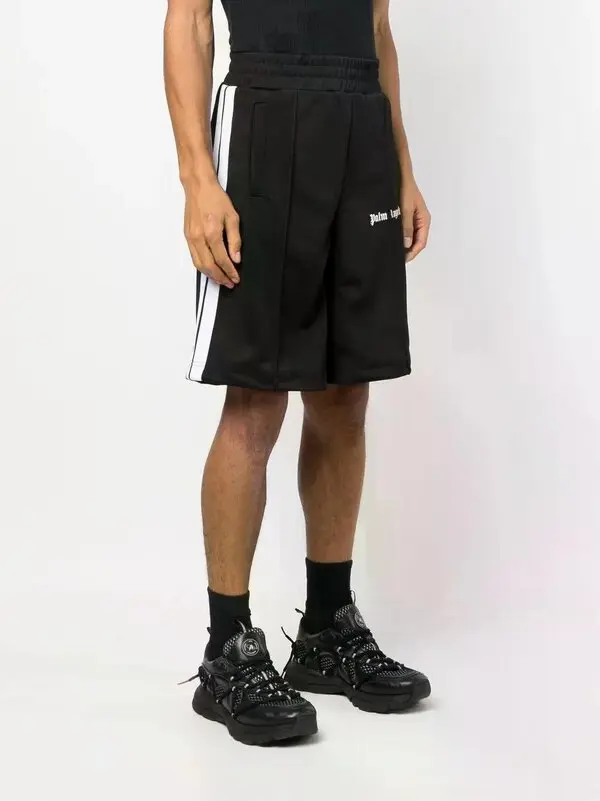 Palm Angels Logo Print Track Shorts