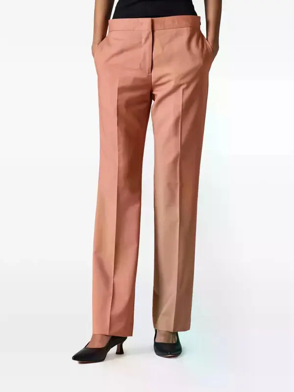 Paul Smith Tailored Wool Trousers With Pressed Creases