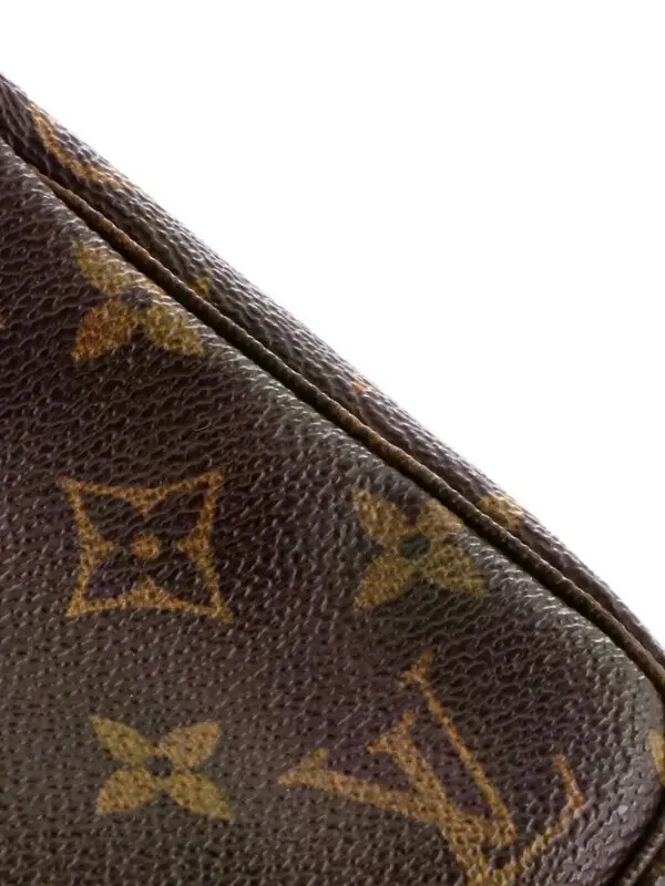 LOUIS VUITTON Monogram Canvas Pochette Accessoires Clutch Bag - Brown