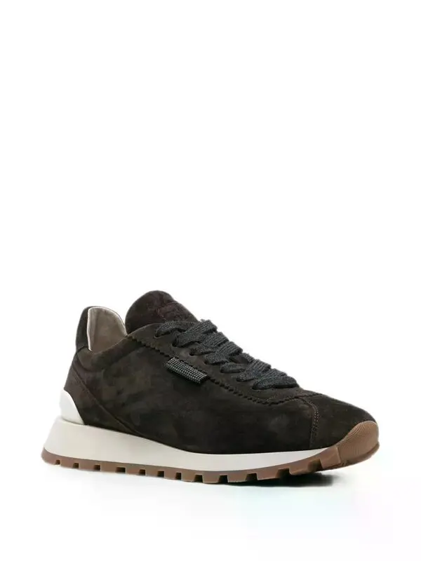 Brunello Cucinelli Suede Monili-detail Sneakers