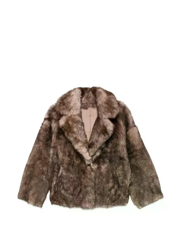 MANZONI 24 Shearling Notched-lapel Jacket